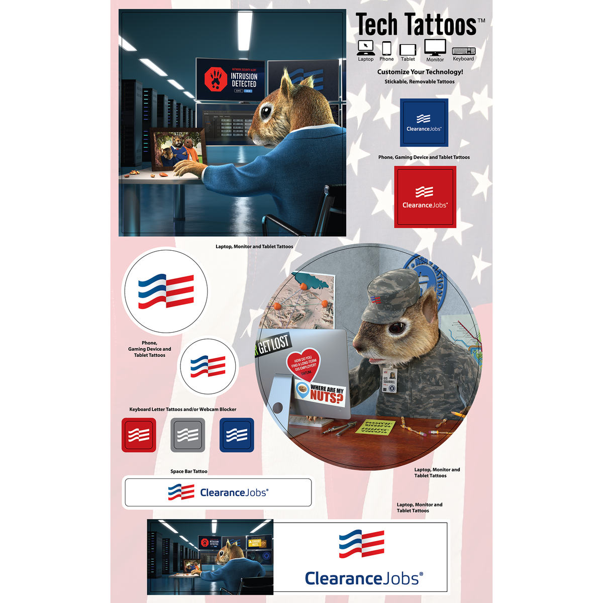 Secret Squirrel Stickers – clearancejobs.shop